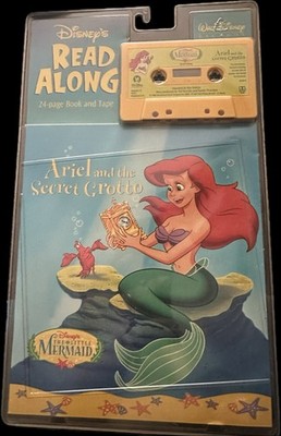 Disney's Ariel And The Secret Grotto Read Along Book + Cassette SEALED ...