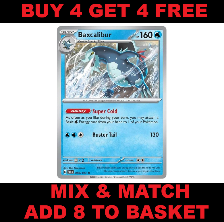 Baxcalibur 060/193 Holo Rare Paldea Evolved Near Mint Pokemon Card | eBay