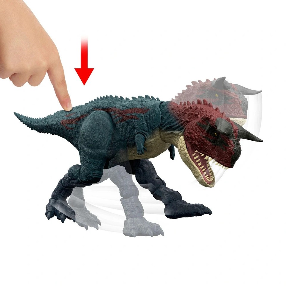 Jurassic World Survival Charge ’N Chomp Carnotaurus Action Figure Toy ...