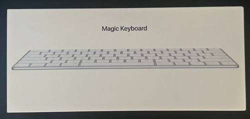 USED Apple MAGIC Keyboard, SILVER/WHITE + LIGHTNING CABLE model#A1644 ...