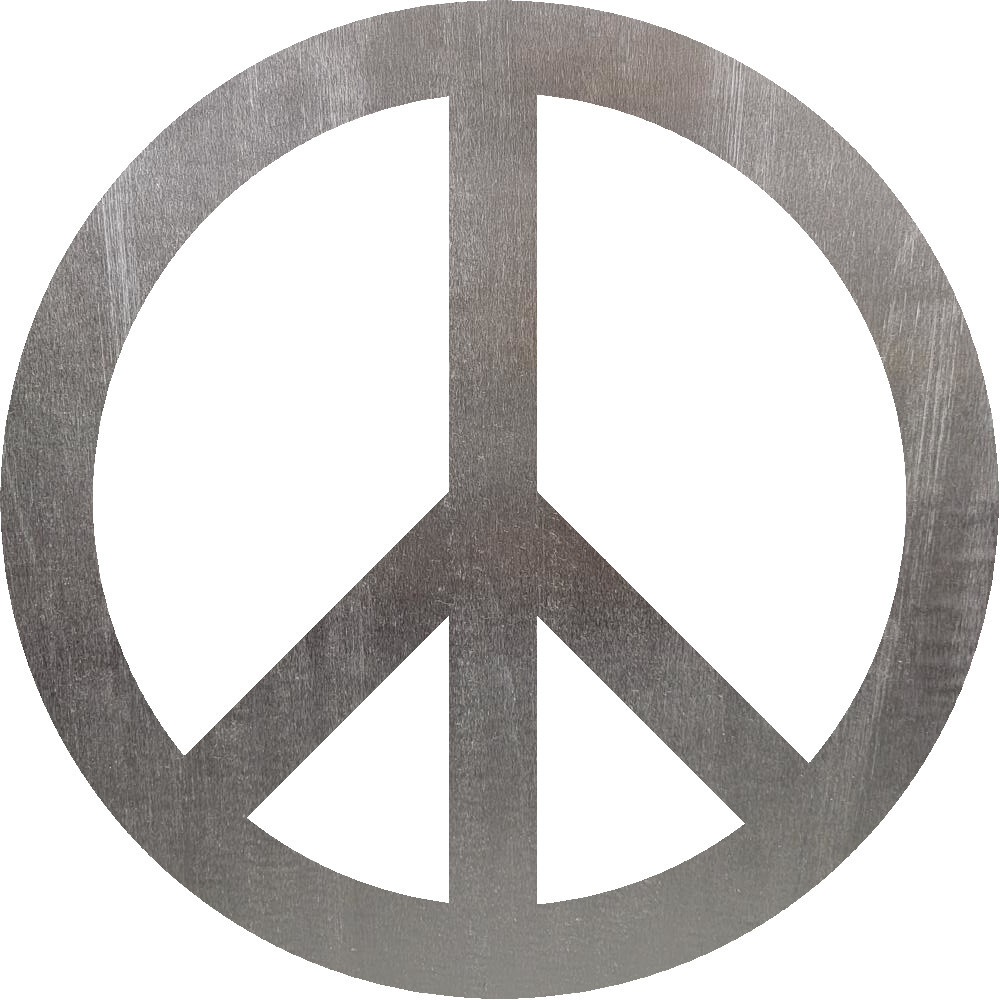 Peace Sign Steel Cut Out Metal Art Decoration | eBay