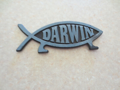 Darwin Fish car badge // emblem | eBay