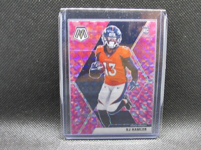 2020 K.J HAMLER PINK MOSAIC REFRACTOR ROOKIE CARD # 219 DENVER | eBay