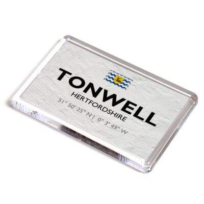 FRIDGE MAGNET - Tonwell, Hertfordshire - Lat/Long TL3317 | eBay UK