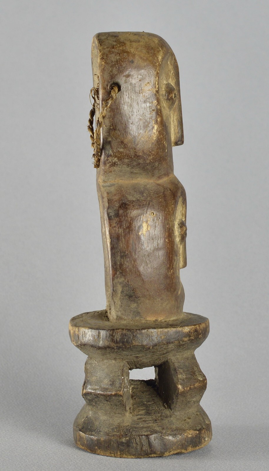 LEGA wood double head Figure statue Bwami Congo African Tribal Art 1608 ...