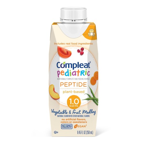 Compleat Pediatric Nutritionally Complete Peptide Plant-Based Tube ...