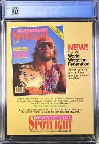Hulk Hogan WWF The Magazine October 1988 Issue Grade CGC 6.5 WCW WWE ...