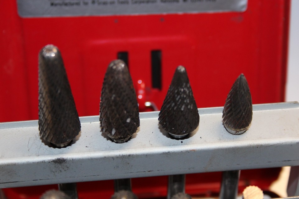 SNAP-ON TOOLS 8 pc Carbide Burr Set Grinding burrs VWB800D USA | eBay