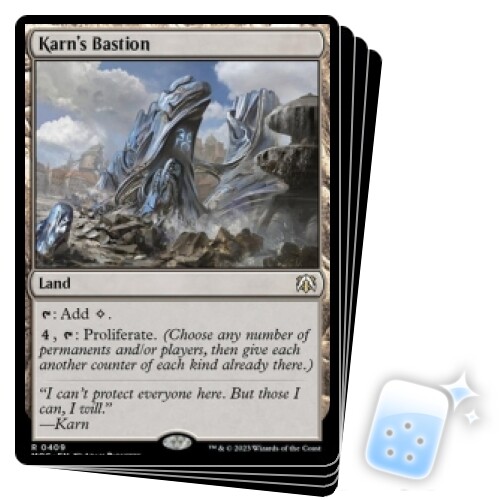 KARN'S BASTION X4 March Of The Machine: Commander Magic MTG MINT CARD ...