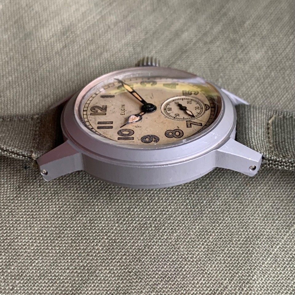 1945 Elgin Grade 554 US Military Stainless Steel Wristwatch | eBay