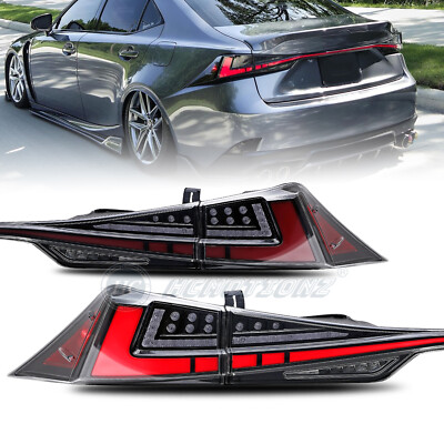 HC Clear LED Tail Lights For Lexus IS250 300H 350 2014-2020 Animation ...