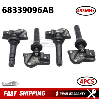 4Pcs 68339096AB TPMS Tire Pressure Sensor For 2021-2022 Jeep Gladiator ...