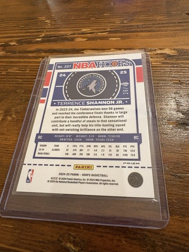 2024-25 NBA Hoops Terrence Shannon Jr Rare Blue Prizm /49 (RC) | eBay