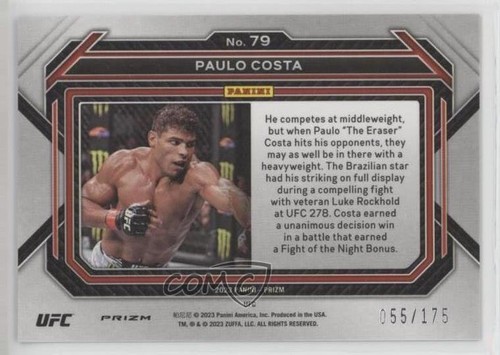 2023 Panini Prizm UFC Blue Prizm /175 Paulo Costa #79 | eBay