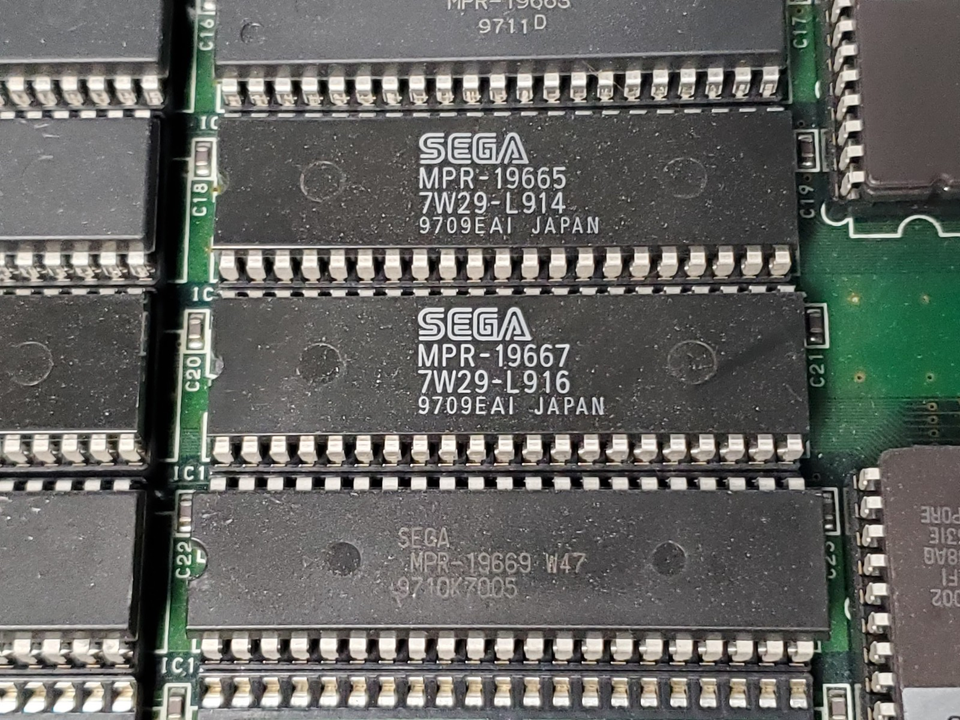 Sega Model 3 ROM board for Scud Racer aka Sega Super GT Arcade Game PCB ...
