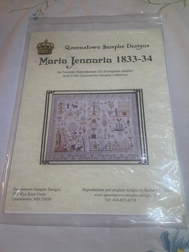 Queenstown Sampler Designs - Maria Jenuaria 1833-34 | eBay