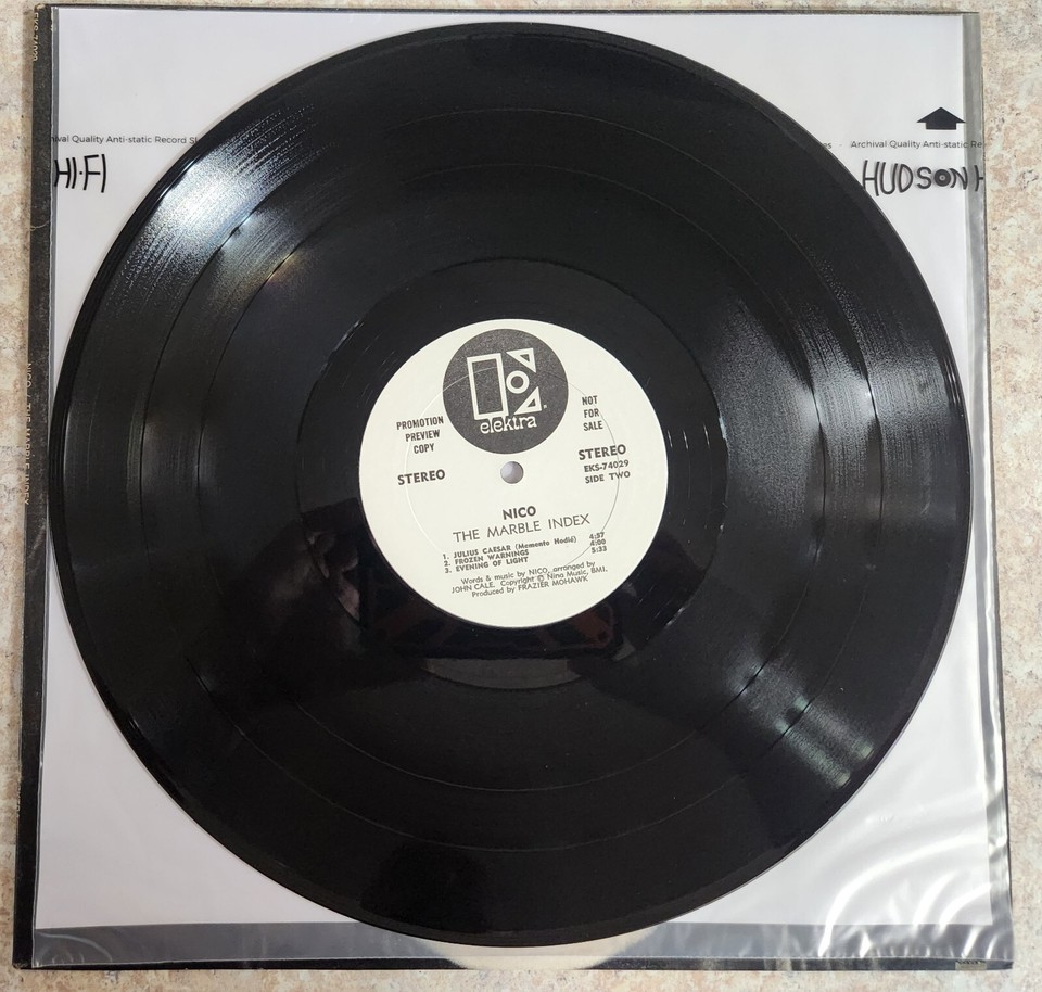 Nico The Marble Index Vinyl LP Record Elektra Records 1968 Promo Copy ...