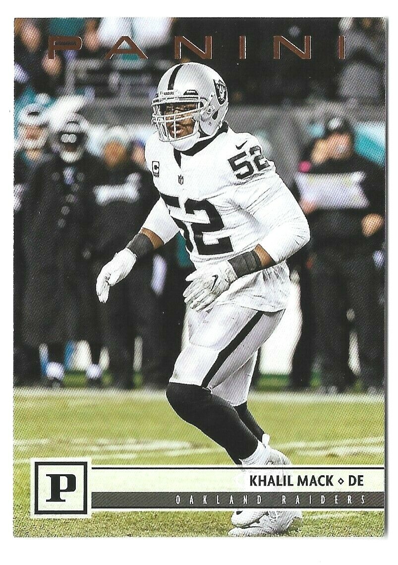 Khalil Mack 2018 Panini Bronze Knight Parallel #232 Oakland Raiders ...