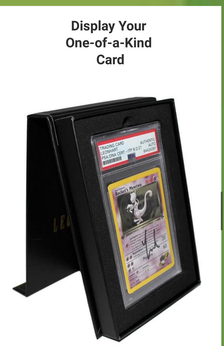 Pokémon Leonhart Signature Display Box - Sealed PSA Slab Included - 777 ...