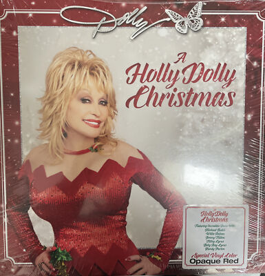 Dolly Parton A Holly Dolly Christmas Vinyl 2020 Opaque Red LP Sealed ...
