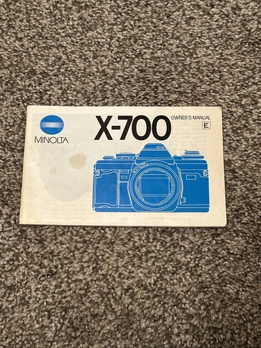 MINOLTA X-700 INSTRUCTION MANUAL BOOK | eBay