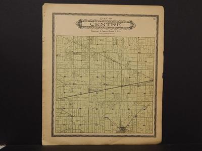 Ohio Williams County Map Centre Township 1904 !J8#03 | eBay