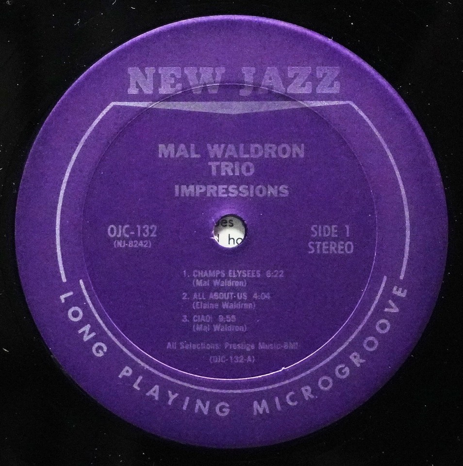 MAL WALDRON "IMPRESSIONS" PRESTIGE OJC LP Vinyl SHRINK WRAP HYPE ...