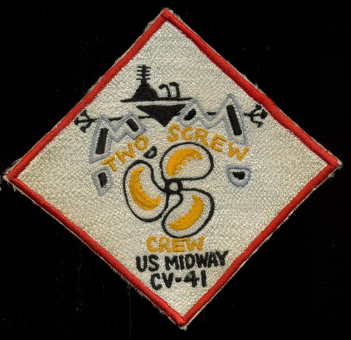 USN USS Midway CV-41 Two Screw Crew Patch CT4 | eBay