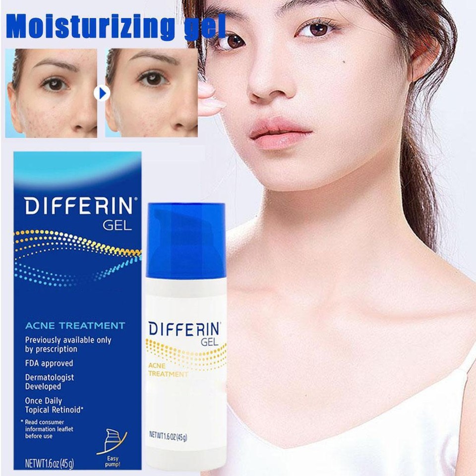2PCS Differin 0.1% Adapalene Gel Maximum Strength Acne Treatment 45g | eBay
