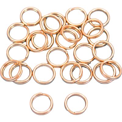 25 14K Gold Filled Split Rings Charms Connectors 6mm | eBay