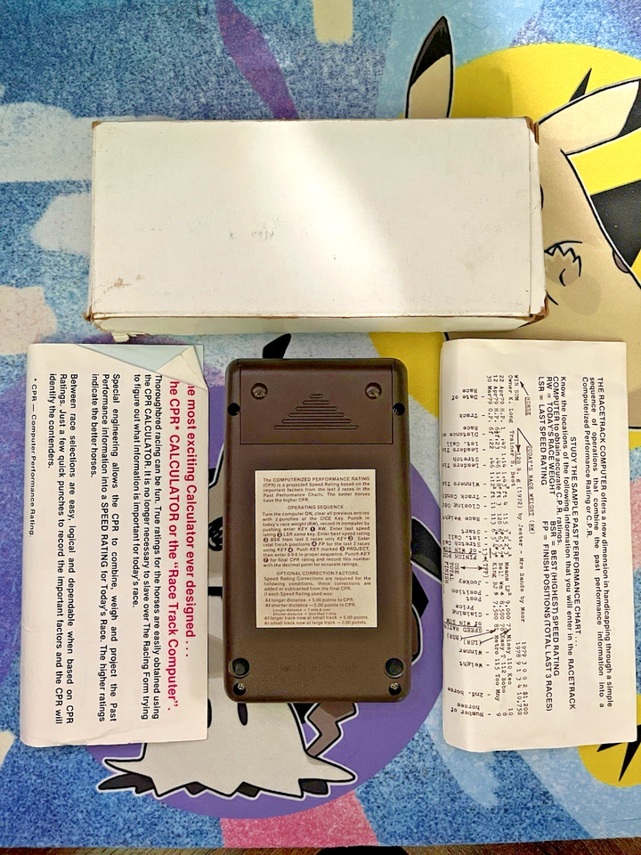 Vintage Starshine Racetrack 1978 Horse Racing Computer Calculator | eBay