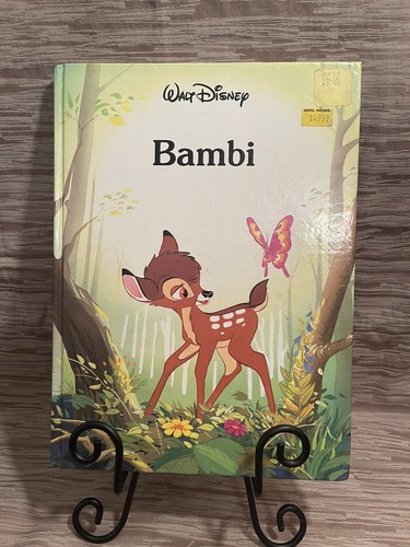 WALT DISNEY BAMBI TWIN BOOKS GALLERY BOOKS 1989 OVERSIZED Hardcover ...