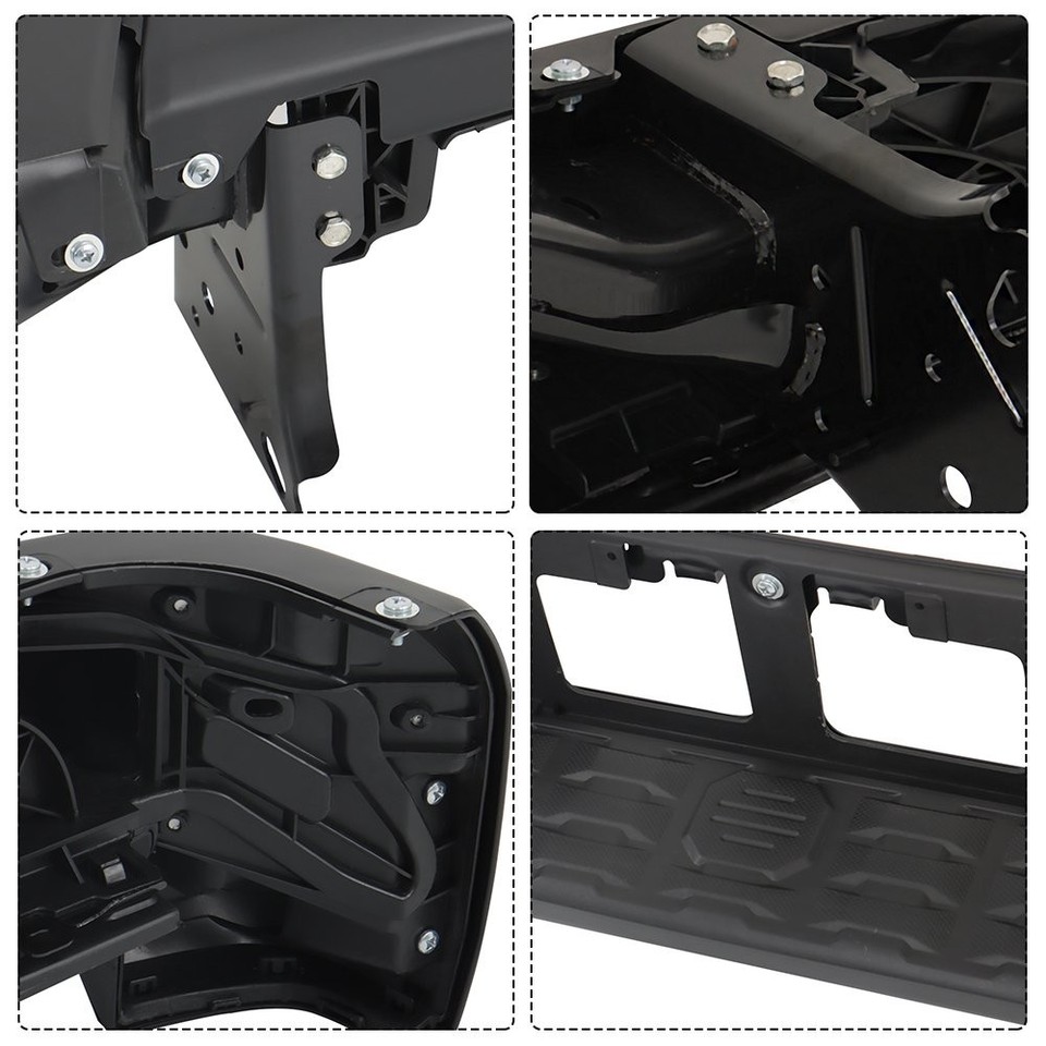 Fit For Toyota Tacoma 2016-2023 Rear Step Bumper Powdercoated Black ...
