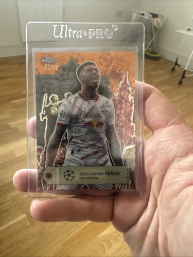 Topps Chrome UCC Logofractor 24/25 Final Destination Benjamin Sesko /25 ...