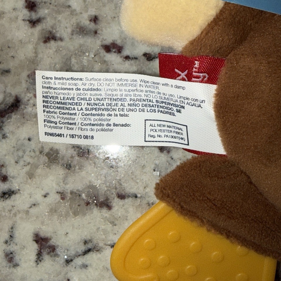 NWT Playtex Baby Happy Monkey Teether New Plush | eBay