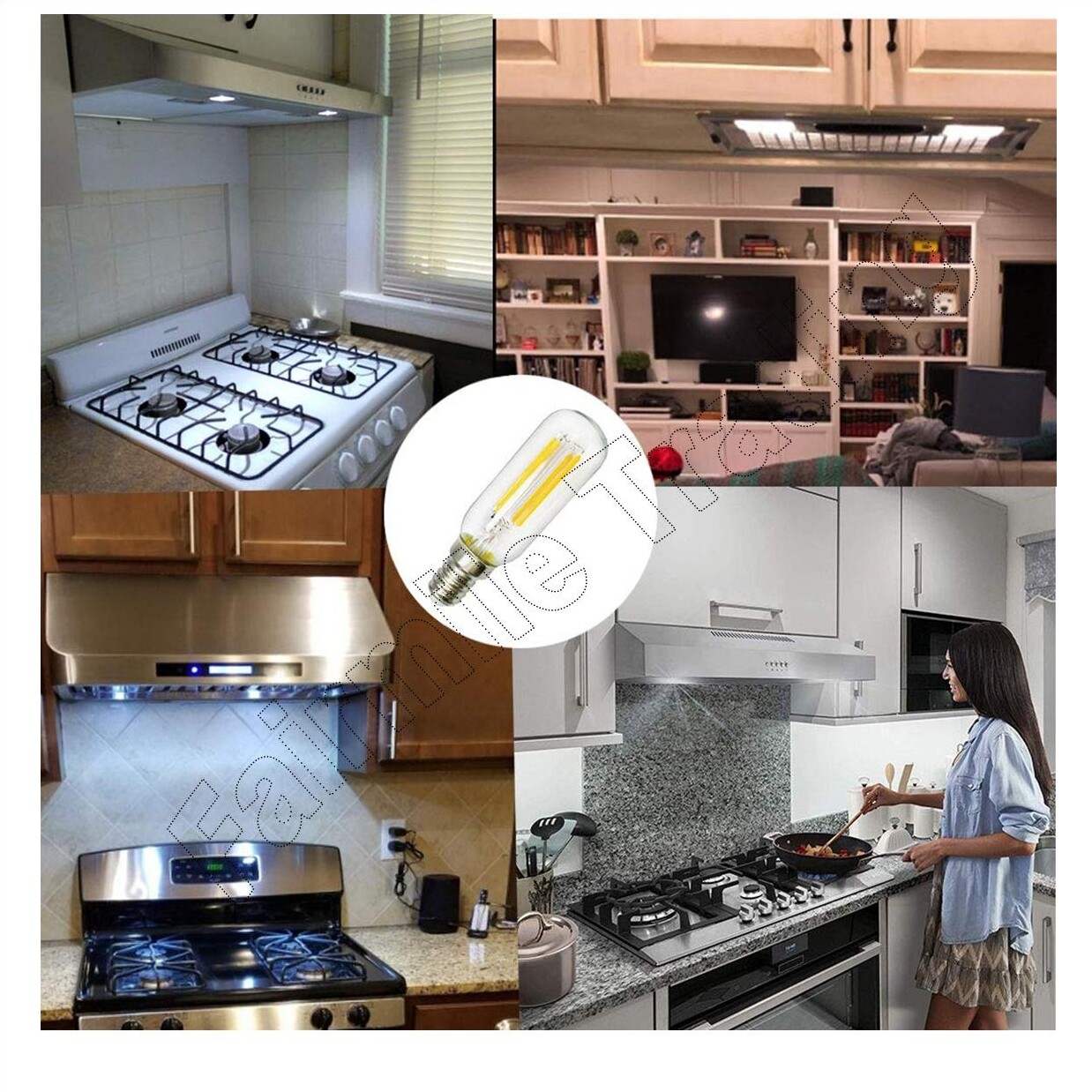 2 X Energizer 3.8W LED Cooker Hood Light Bulb 240v SES E14 Extractor ...