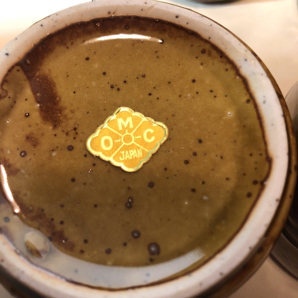 VTG OMC Otagiri Stoneware Hand Painted Glazed Saki Sake Cups Set Of 6 ...