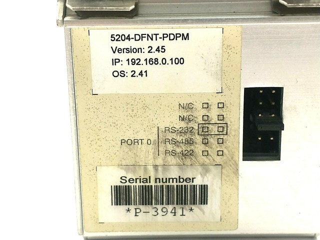 Prosoft 5204-DFNT-PDPM Ver. 2.45 OS. 2.41 ProLinx Protocol Master ...