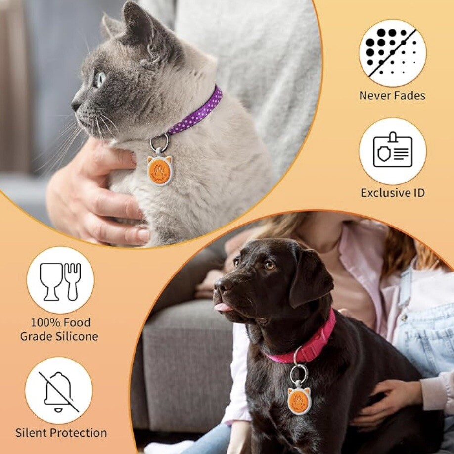 RongHousing QR Code Dog ID Tag, Scannable QR Code Smart Pet Tag For ...