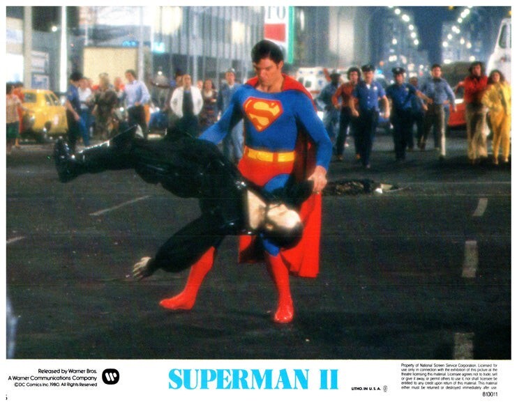 Superman 2 Original Lobby Card Christopher Reeve Terence Zod Stamp ...