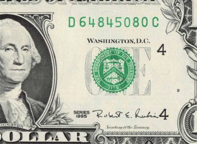 1995 web press bank note D-C block $1 one dollar bill D4845080C | eBay