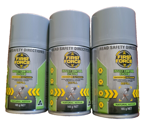 3x Insect Control System Refill "First Force" Indoor & Outdoor 165g ...