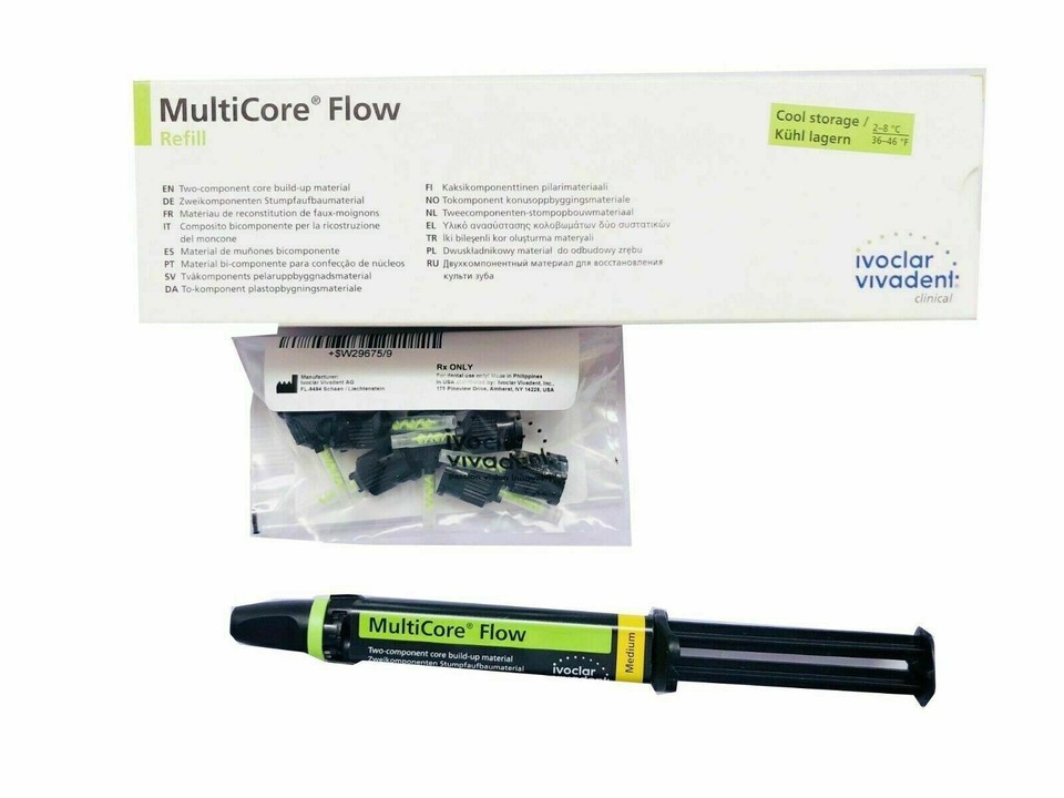 IVOCLAR VIVADENT MultiCore Flow Core Build Up Material 10g Dental (Free ...