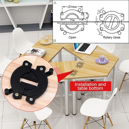Combination Furniture Hinges Table Top Connector Latch Bracket Fixing ...