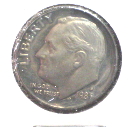 1983 S ROOSEVELT DIME (PROOF) 10 Cent 10C MID TO HIGH PR GRADE KM# 195a ...