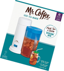 Mr. Coffee TM3P 3-Quart Iced Tea Pot Maker with Blue Lid Pitcher for ...