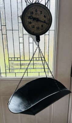Vintage New York Scale Company Hanging General Store Scale & Basket ...