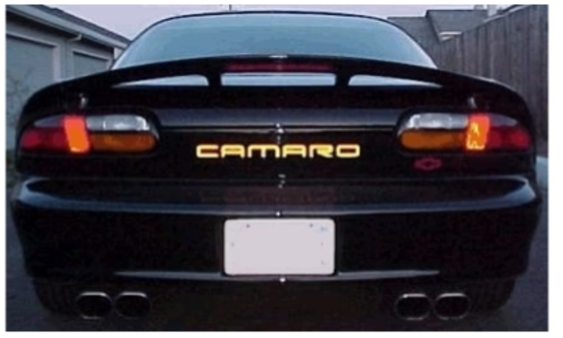 Red Rear Lettering Inlay Decal For 1993-2002 Chevy Camaro Models | eBay