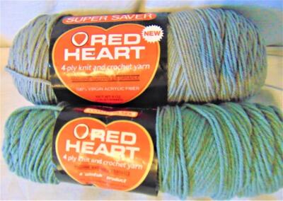 Red Heart 4-Ply Yarn Knit Crochet 8 oz Virgin Acrylic 340 Grey/404 Grey ...