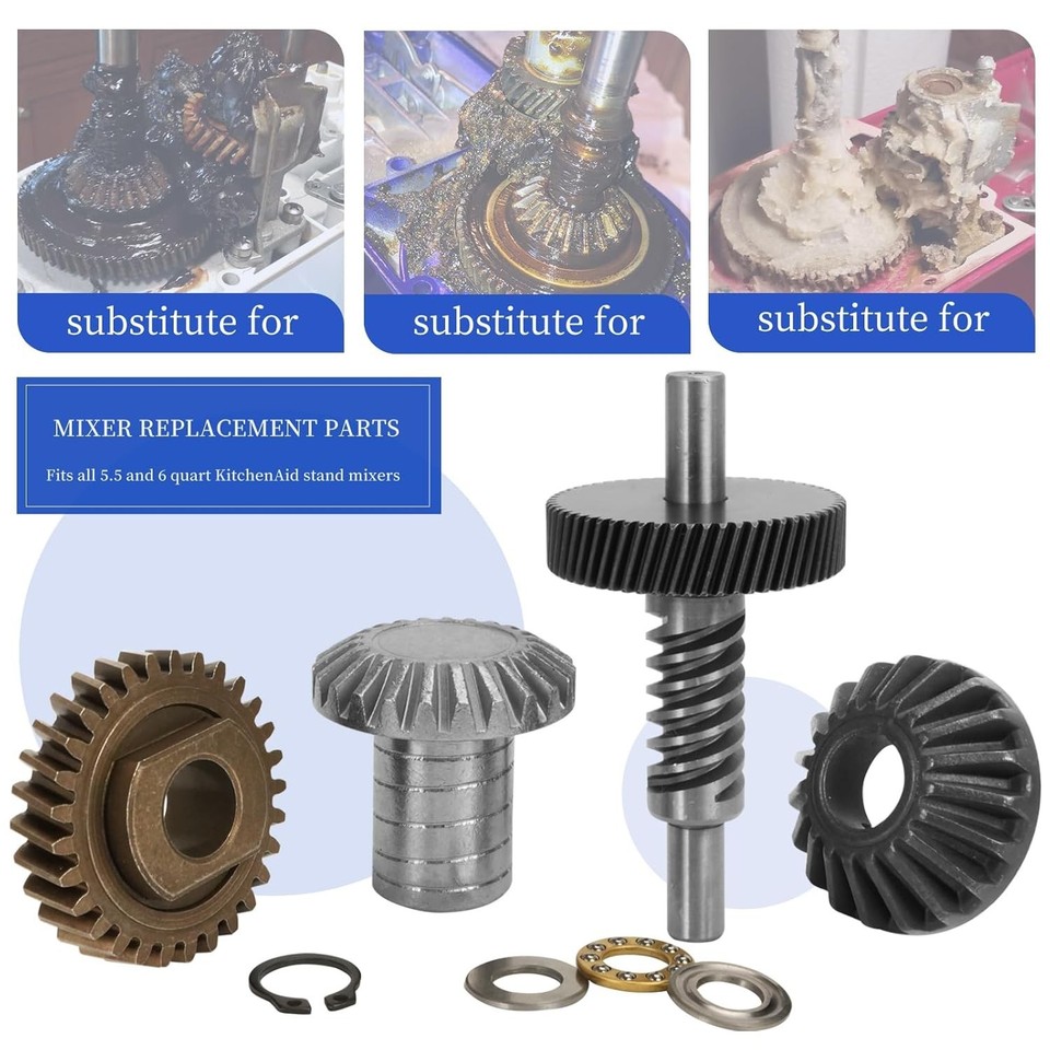 Gear Kit Compatible With KitchenAid Whirlpool 5QT & 6QT Mixer Gear ...